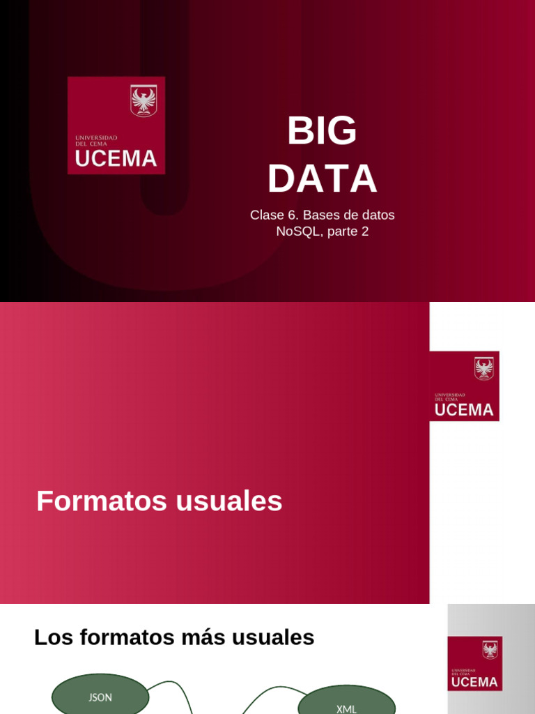 Formatos de Bases de Datos NoSQL | PDF | Json | Bases de datos