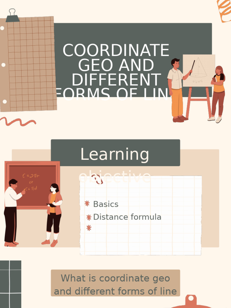 Coorinate Geo and Different Forms of Line | PDF