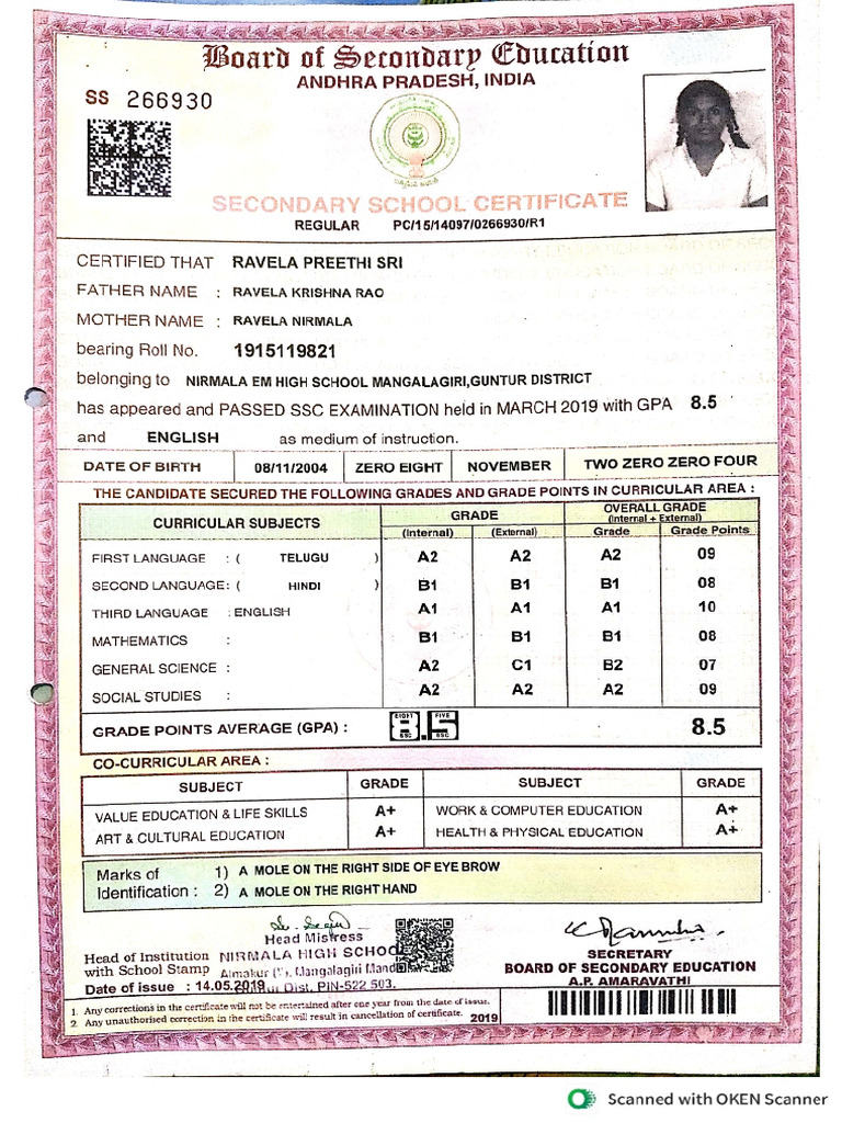 10 Mark Sheet-1 | PDF