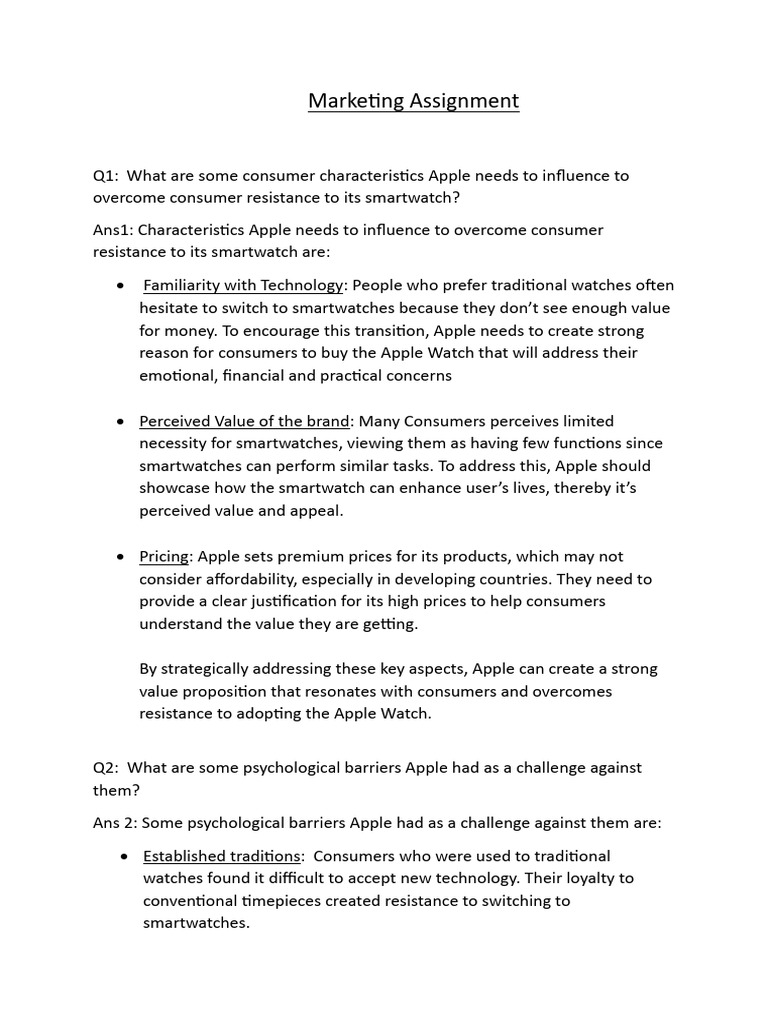 Marketing Assignment - PDF New | PDF