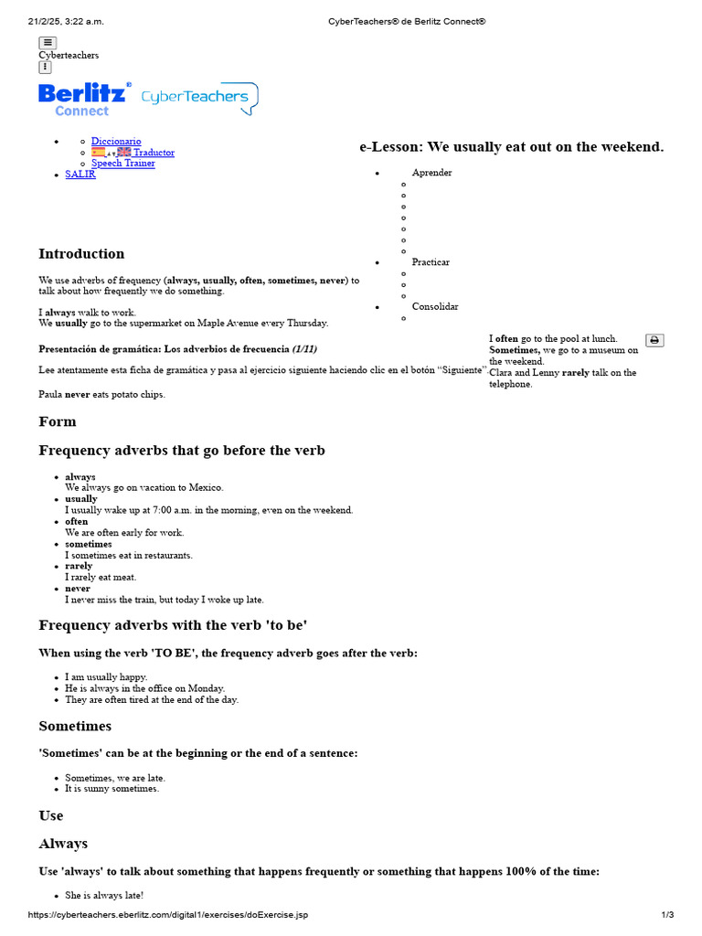 Always, Usually, Sometimes, Often, Rarely, Never | PDF | Cuisine