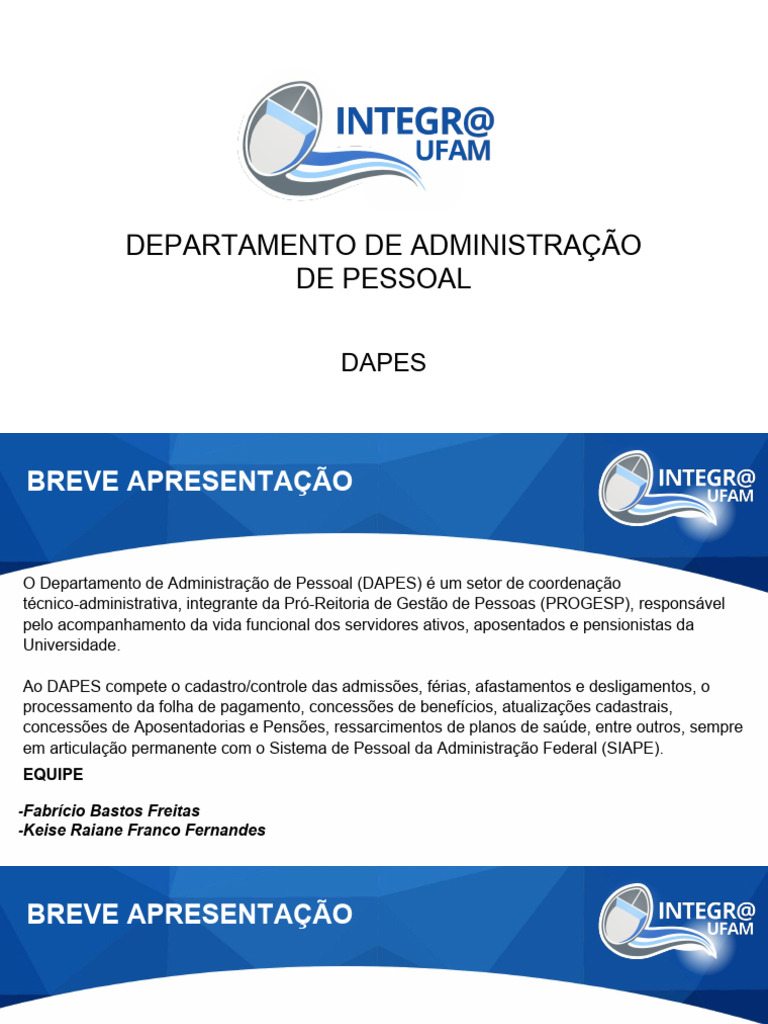 Apresentação do DAPES e Equipe | PDF | Gestão de recursos humanos ...
