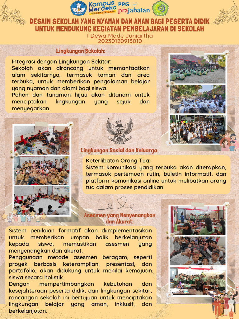 UAS Poster Desain Kelas Yang Nyaman Dan Aman | PDF