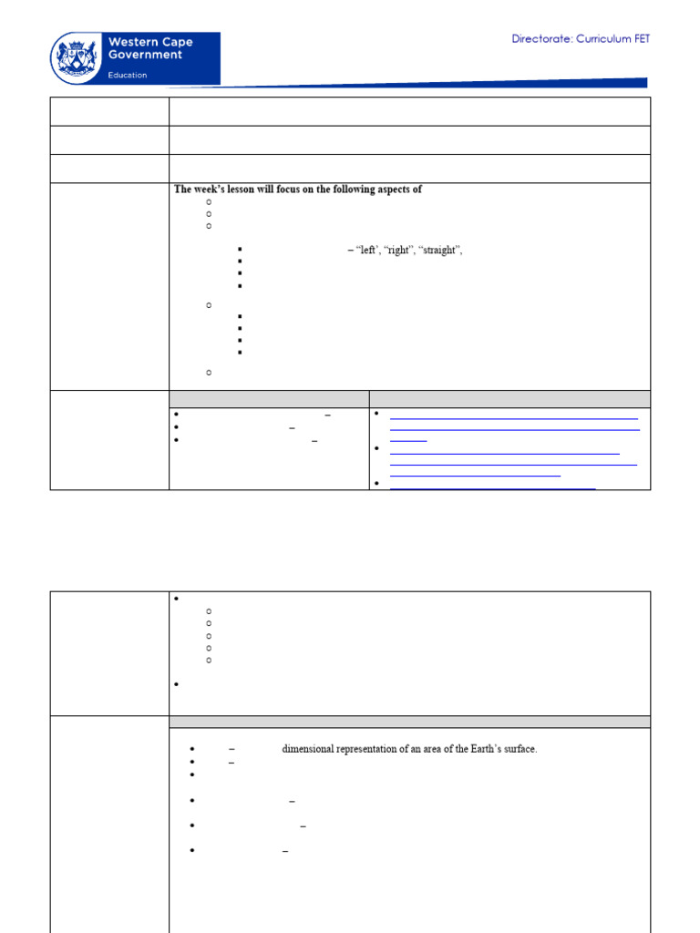 Grade 11 Maths Lit: Working with Maps | PDF | Map | Area