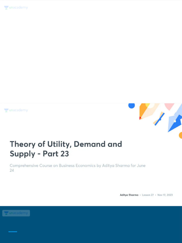 Theory of Utility Demand and Supply Part 23 With Anno | PDF
