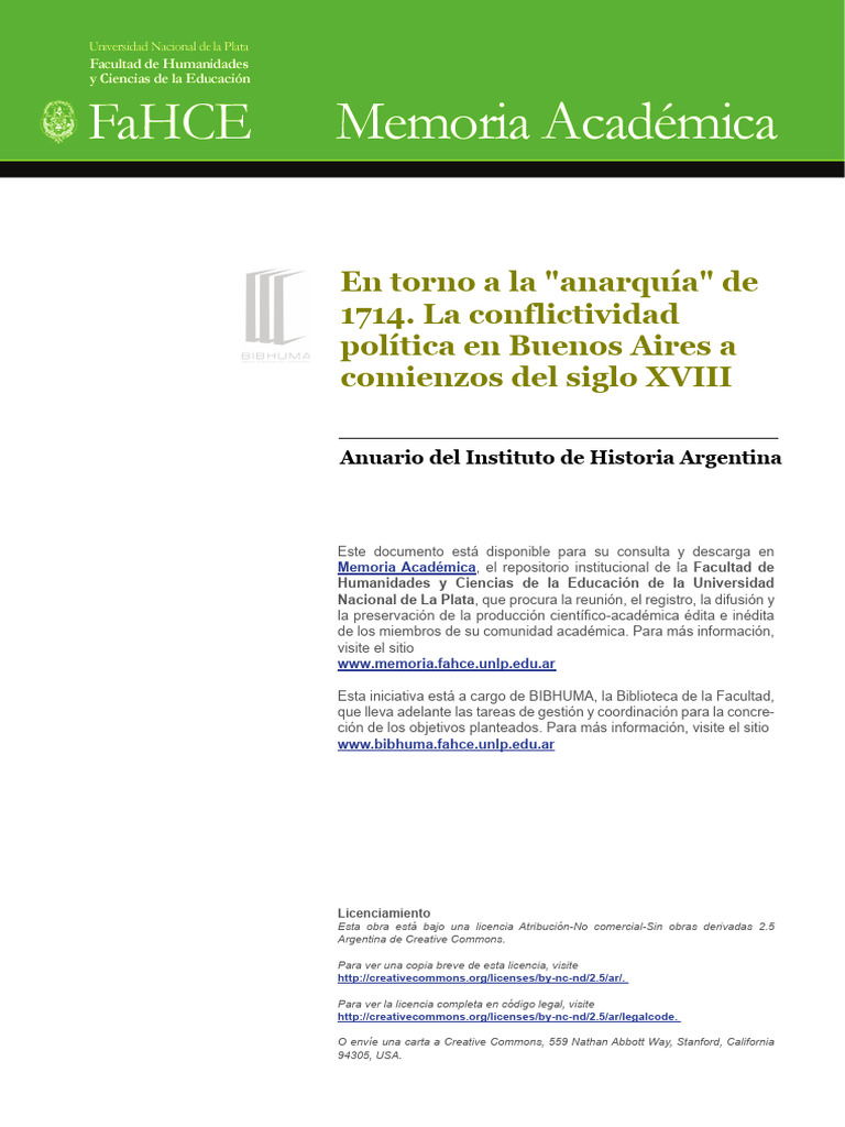Birocco Anarquía 1714 | PDF | Buenos Aires
