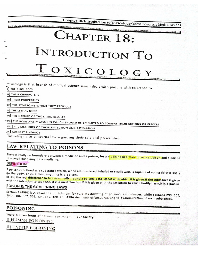 Terse Definition in Forensic Medicine | PDF