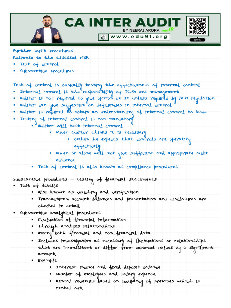 01 C1 Audit Part 4 and Part 5 | PDF | Audit | Financial Audit
