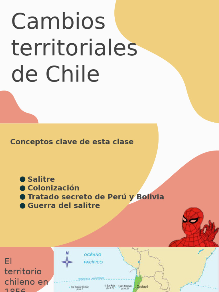 Cambios territoriales de Chile: Salitre y Guerra | PDF | Chile | Perú