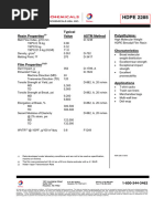 HDPE 5502 Technical Data Sheet | PDF | Materials | Physical Sciences