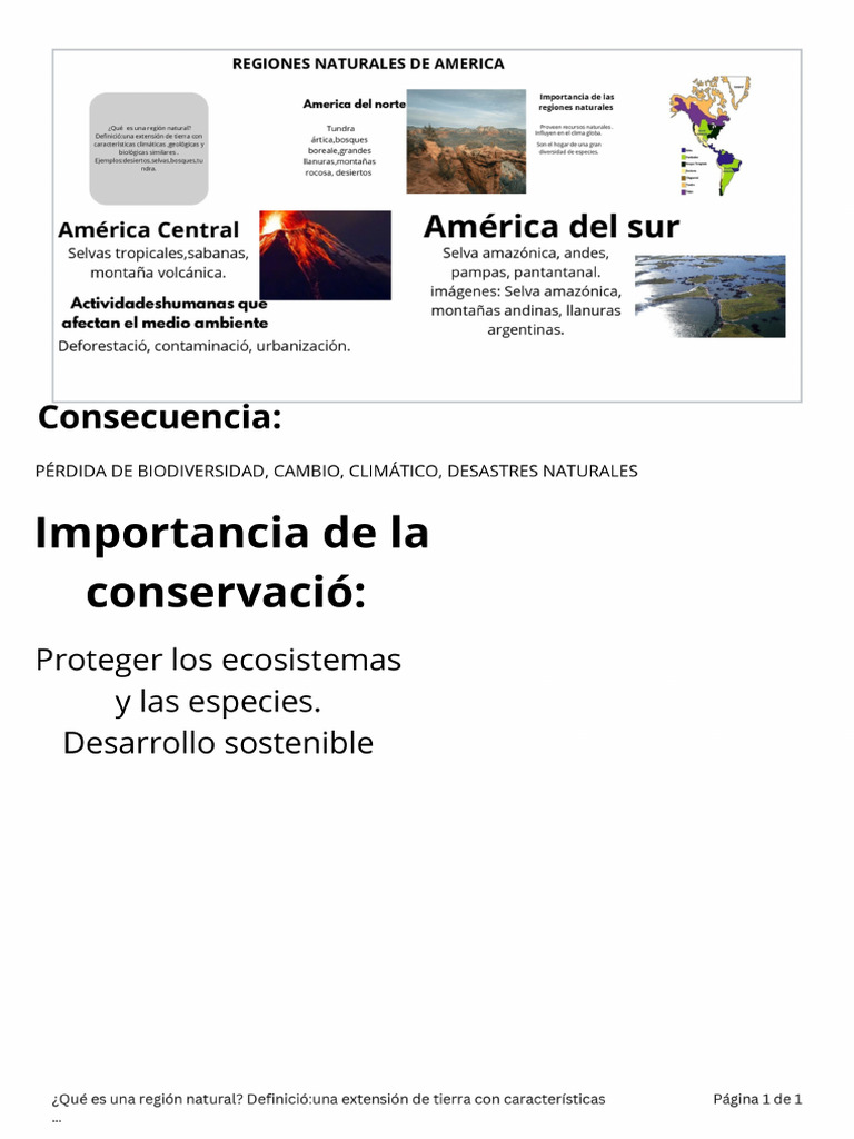 ¿Qué Es Una Región Natural Definicióuna Extensión de Tierra Con ...