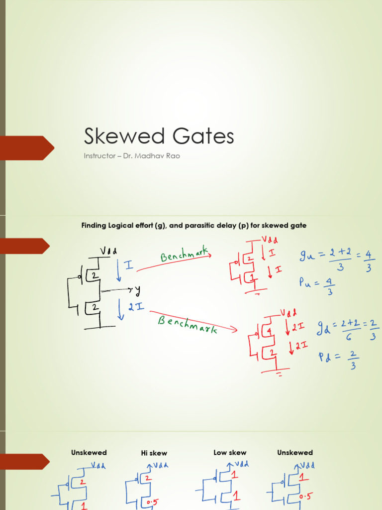 Skewed Gates and Logical Effort Analysis | PDF