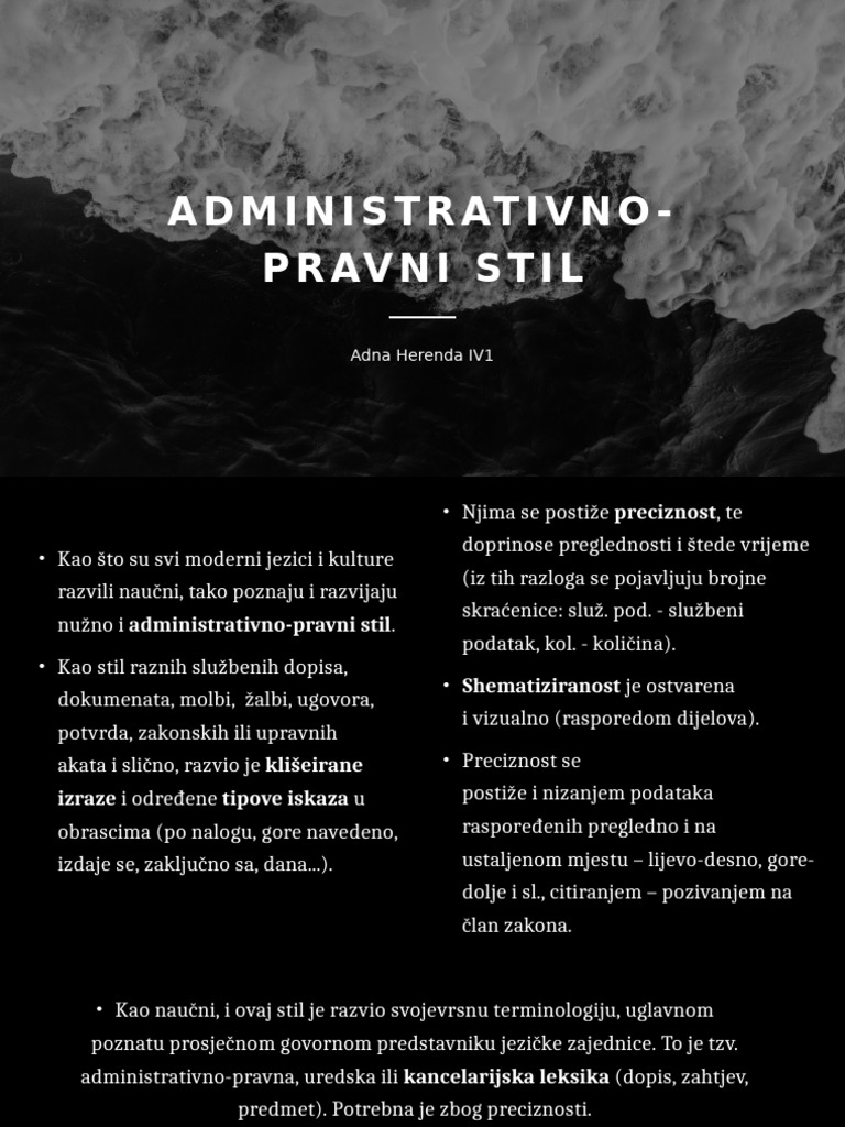 Administrativno Pravni Stil | PDF