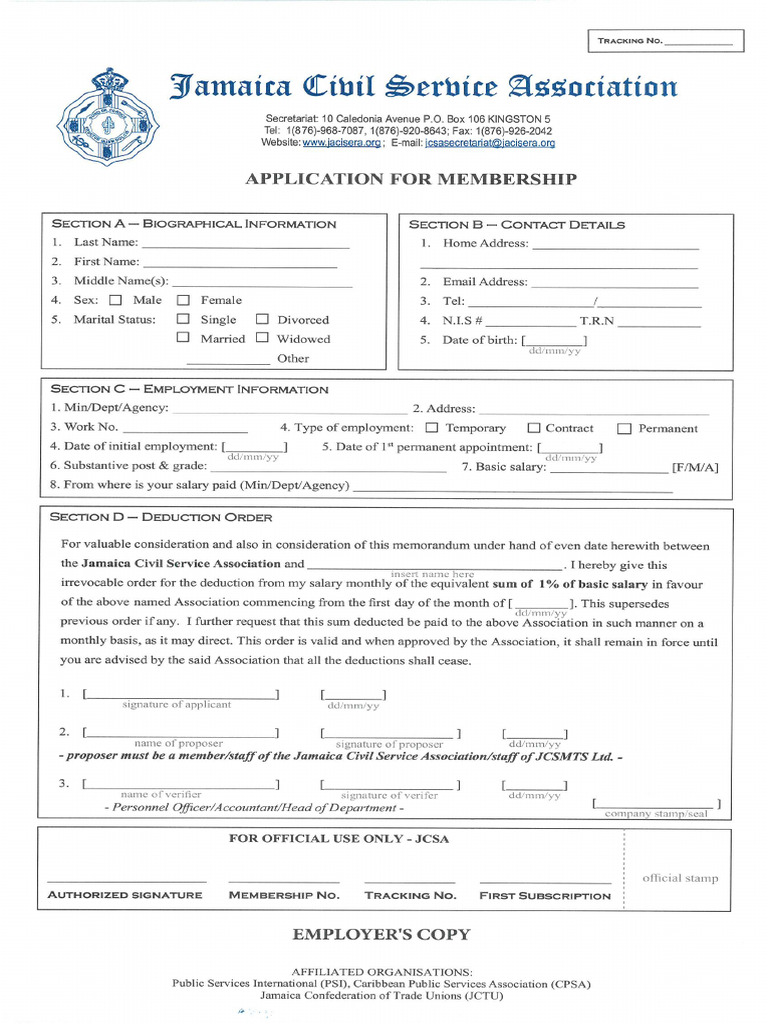 Membership Application Form | PDF
