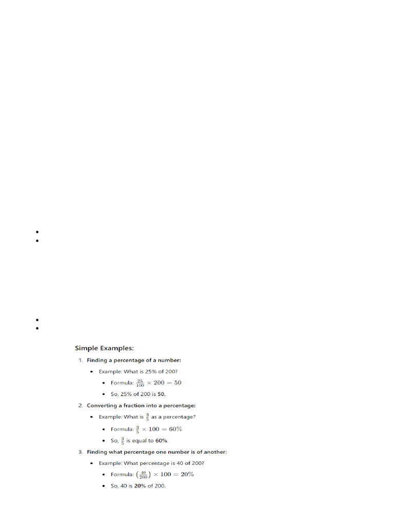 Types of Percentage Questions (AutoRecovered) | PDF | Percentage ...