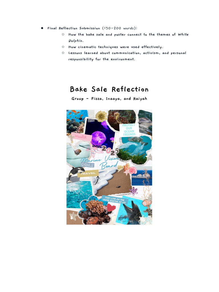 Bake Sale Reflection | PDF | Earth Sciences | Natural Environment