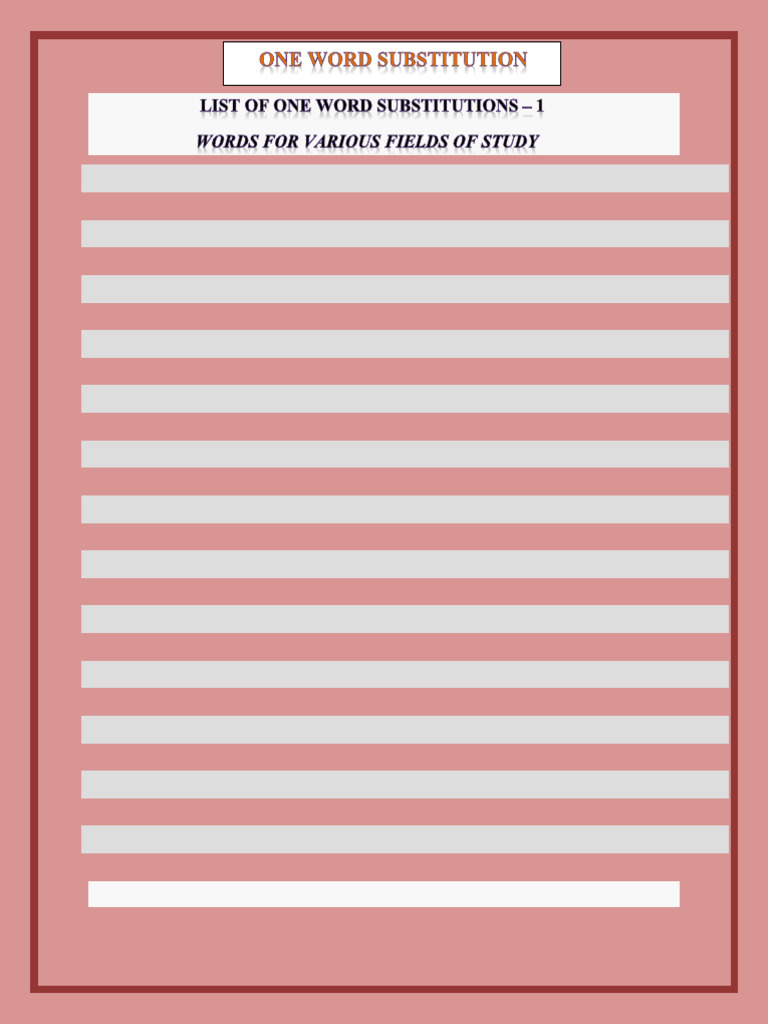 List of One Word Substitutions | PDF | Marriage | Polygamy