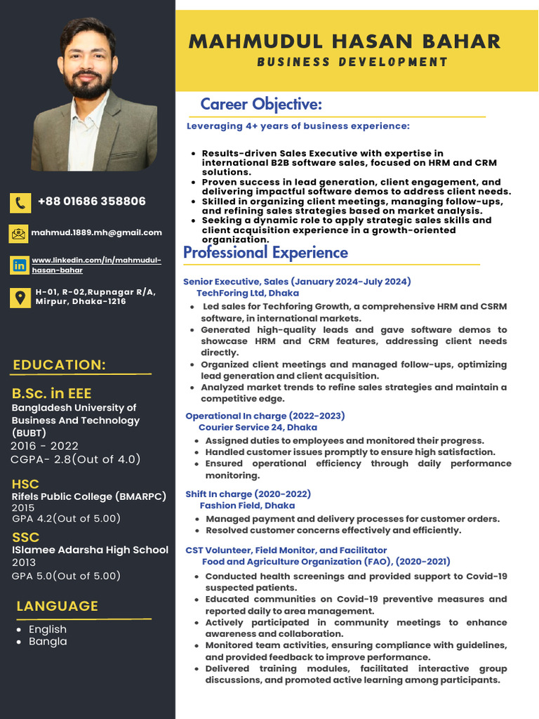 Bahar 4years Business Development | PDF | Customer Relationship Management