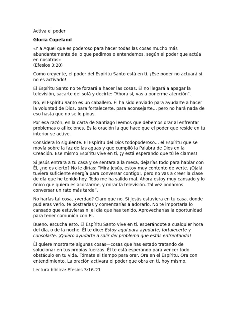 Activa El Poder | PDF