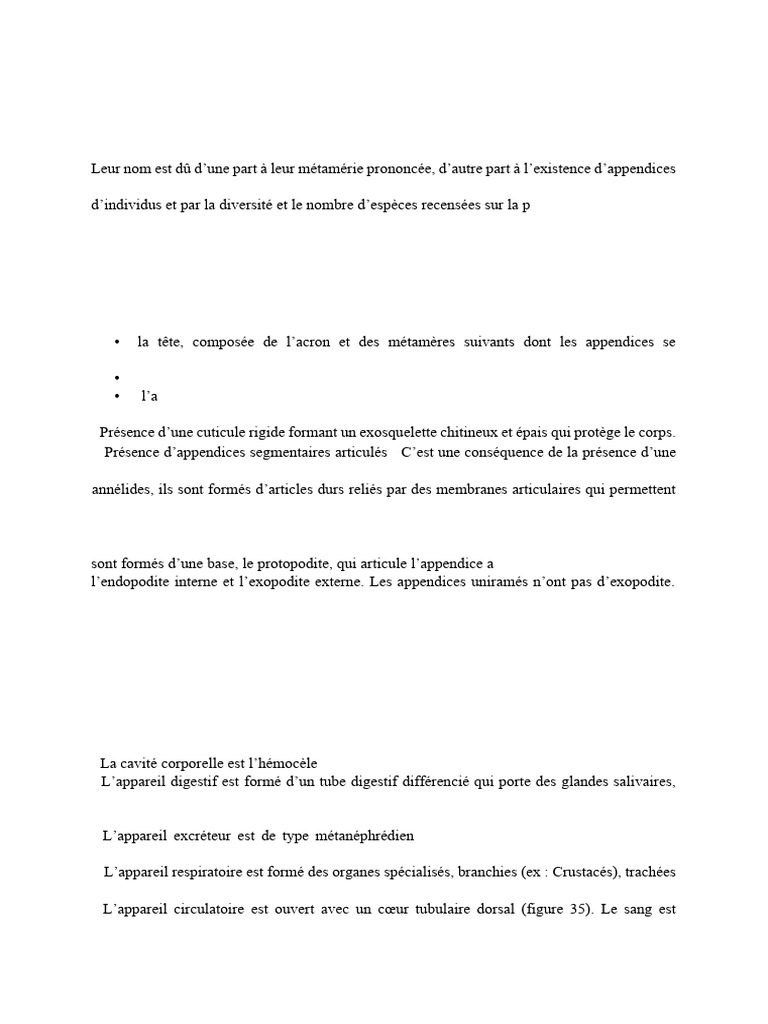 Caractéristiques et classification des arthropodes | PDF | Insectes ...