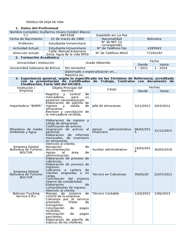 Modelo HV | PDF | Contabilidad | Business