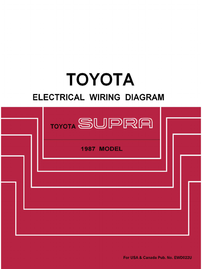 1987 Toyota Supra Ewd Ewd022u | PDF