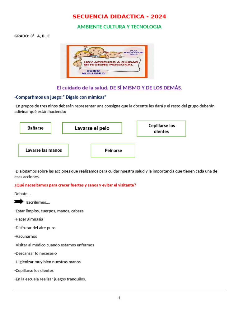 Salud y Hábitos en 3° Grado | PDF | Nutrición | Dieta y nutrición