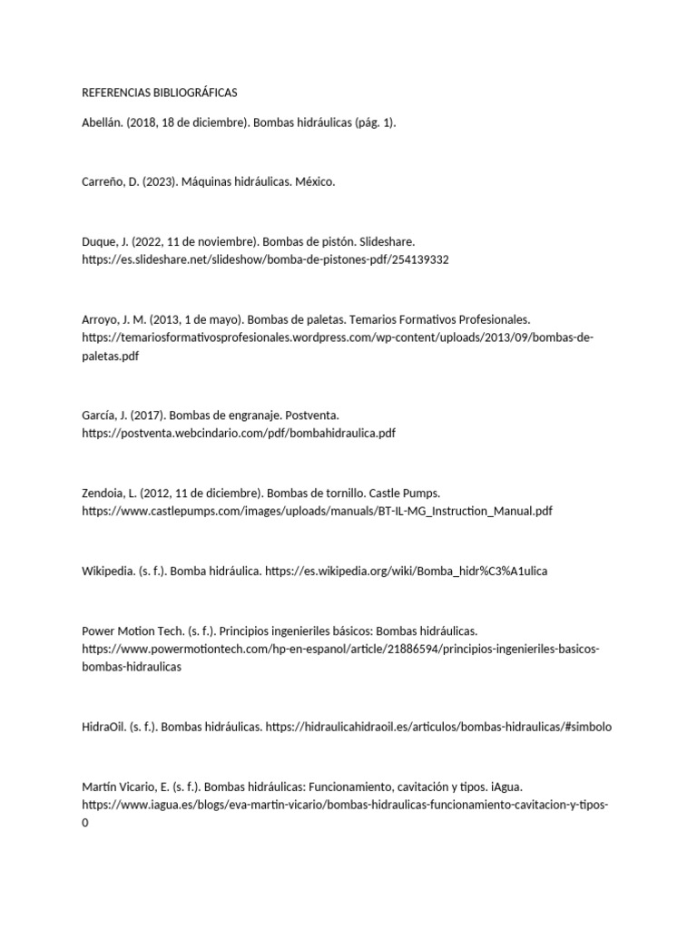 Referencias Bibliograficas | PDF