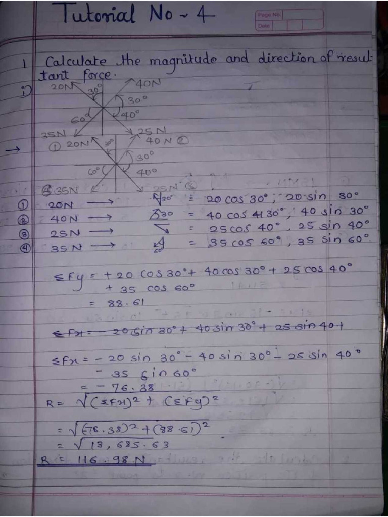 Tutorial no 4 (1806) | PDF