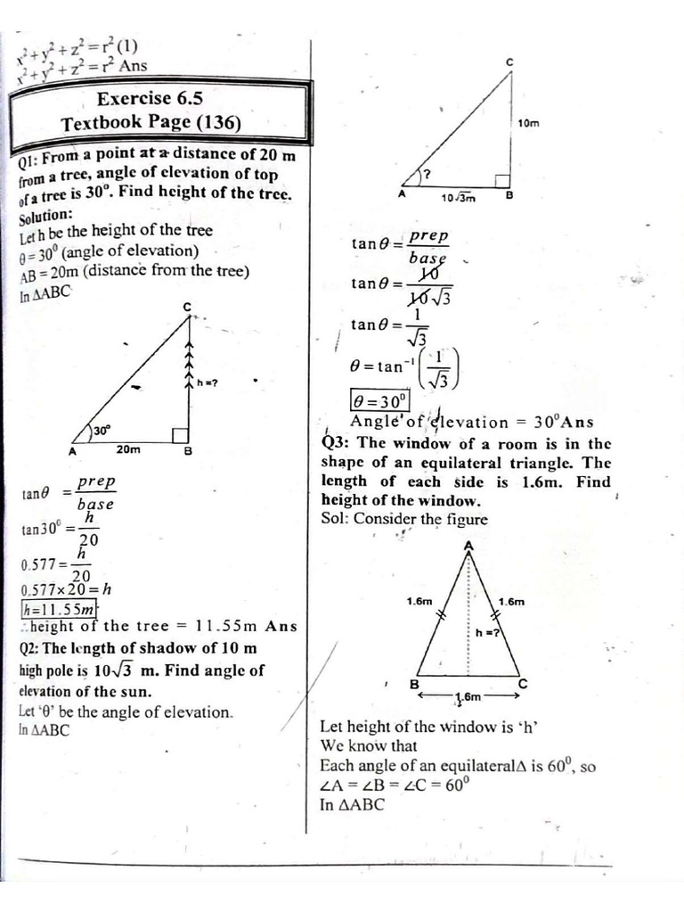 Math Class 9 Exercise 6.5 Notes PDF Download FBISE NBF | PDF