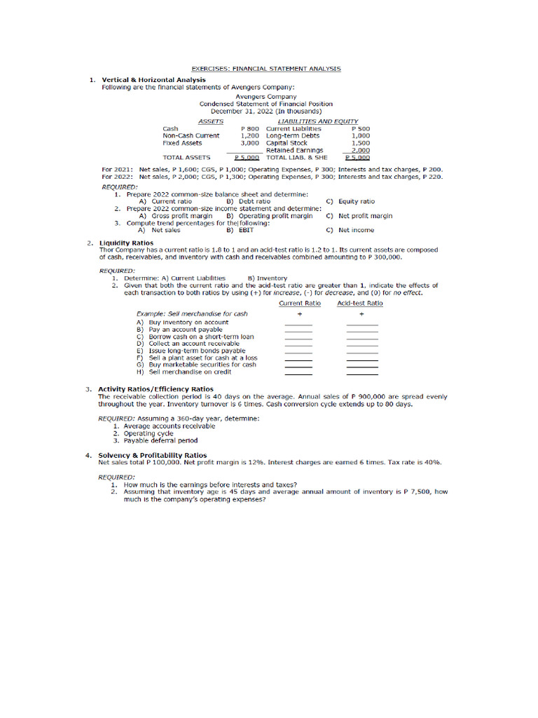 FS Analysis Activity | PDF