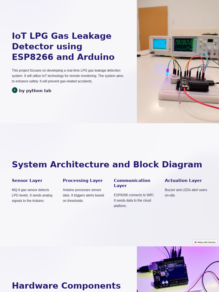 Iot Lpg Gas Leakage Detector Using Esp8266 And Arduino Pdf 7272