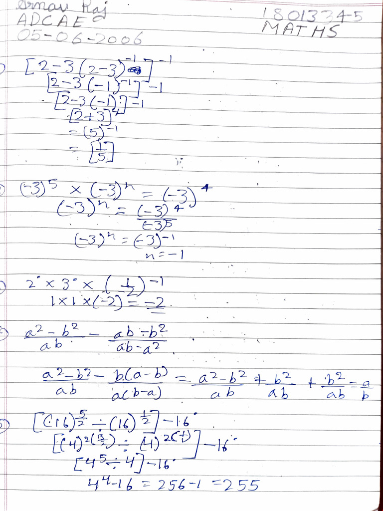 Advanced Math Problem Solutions | PDF