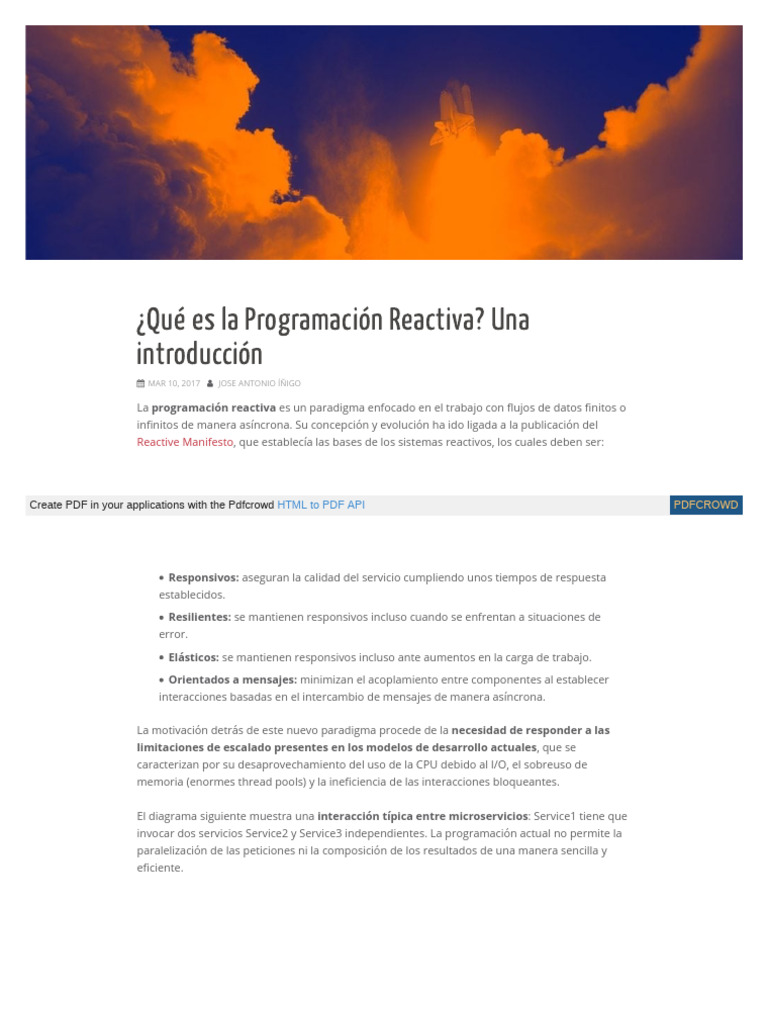 Programacion Reactiva PDF | PDF | Java (lenguaje de programación) | .NET Framework