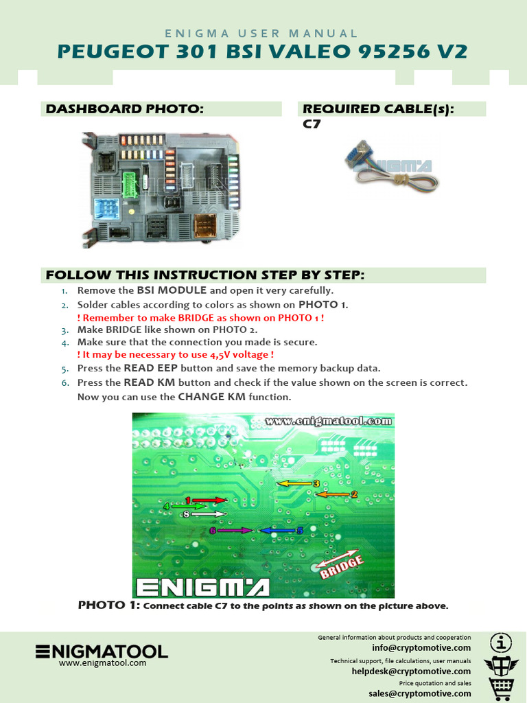 Peugeot 301 Bsi Valeo 95256 v2 | PDF
