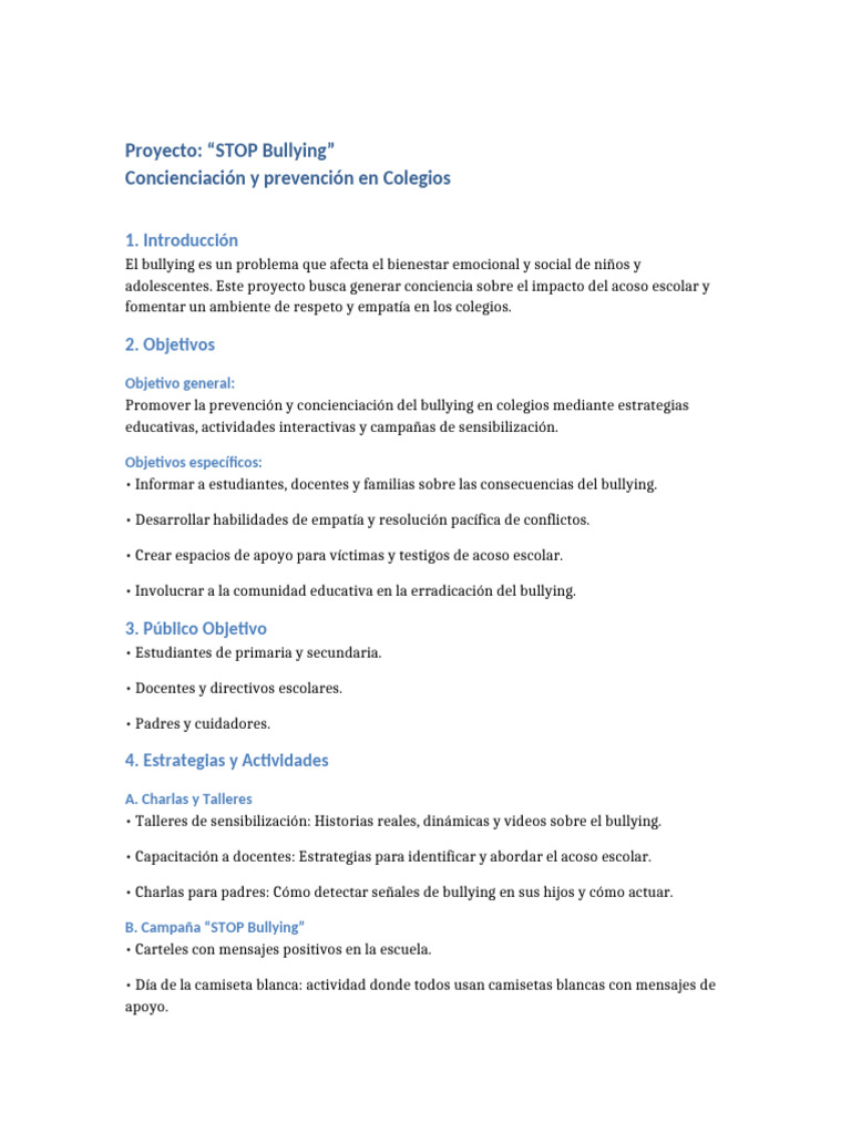Dibujos para prevenir el bullying | PDF | Enseñando