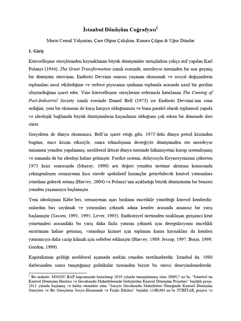 Yeni Istanbul Calismalari Istanbul Donus | PDF