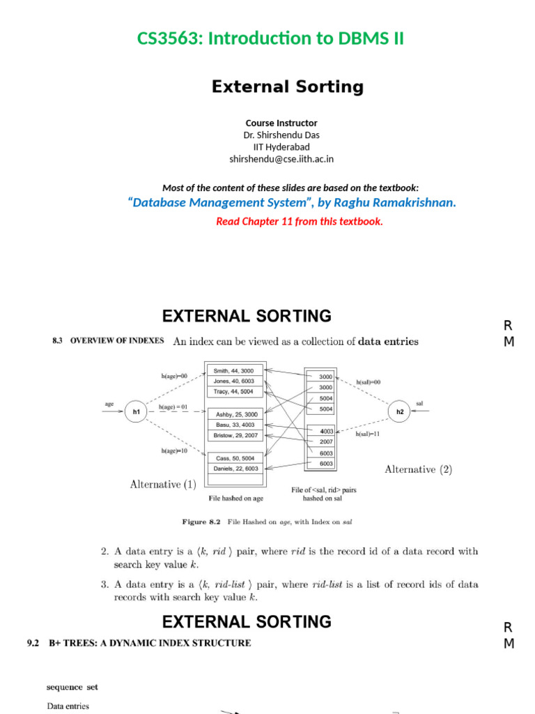 External Sorting | PDF
