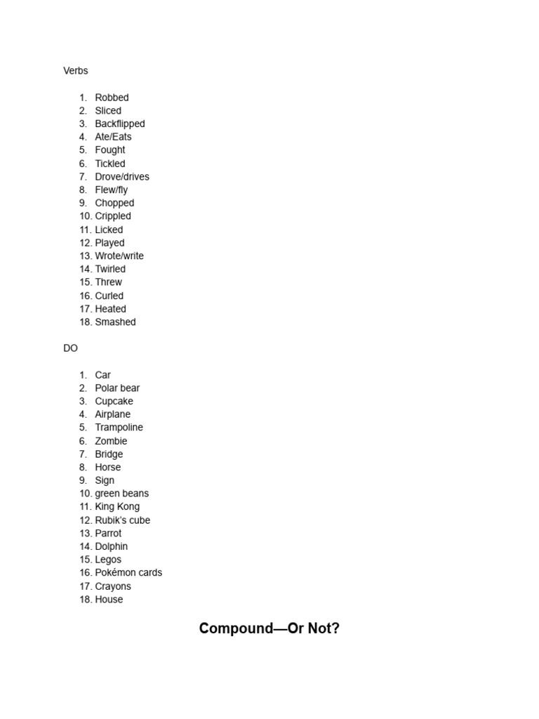 S-Vt-DO Practice Sentences | PDF