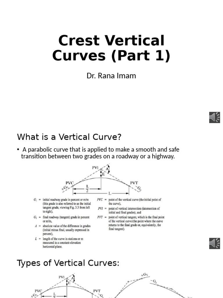Crest Vertical Curves-Part 1 | PDF | Transport | Transport Infrastructure