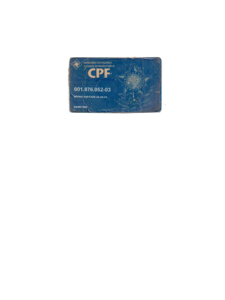 Bruno Andrade Da Silva - CPF | PDF