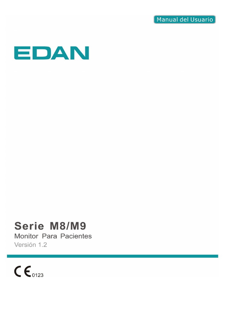 Manual Monitor Edan m8 | PDF | Enchufes y tomas de corriente alterna | Cambiar