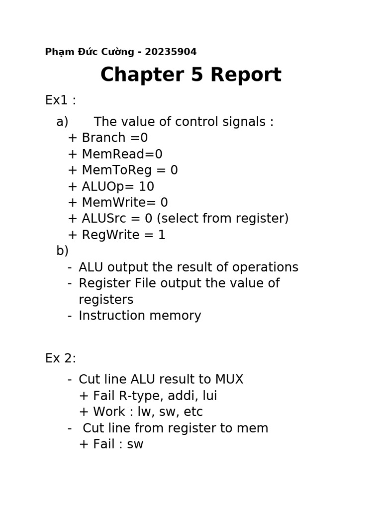 Chapter-5-Report | PDF | Digital Electronics | Computer Hardware