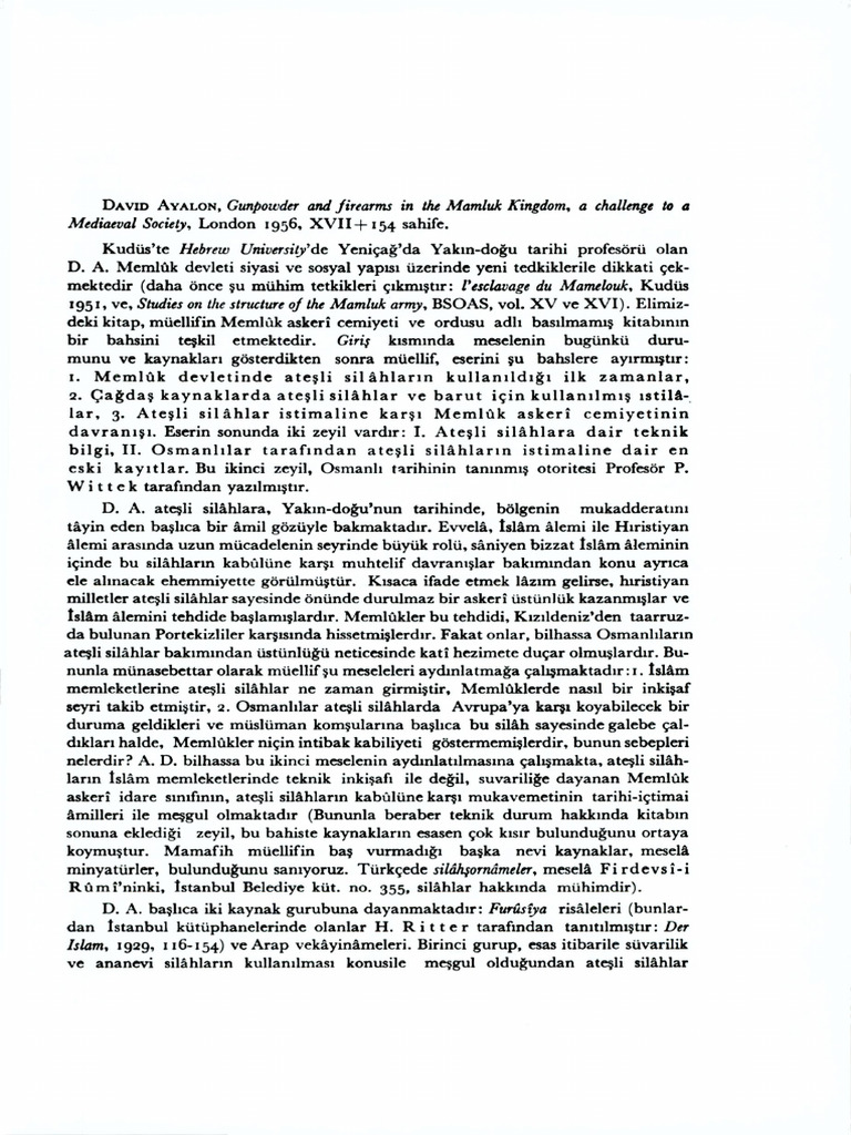 David Ayalon Memluk | PDF