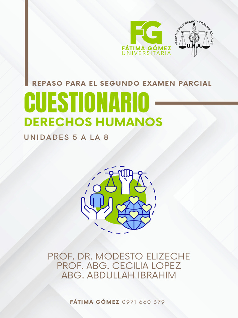 Ddhh. Desarrollo. Cuestionario de Repaso para Segundo Parcial. 5 | PDF ...