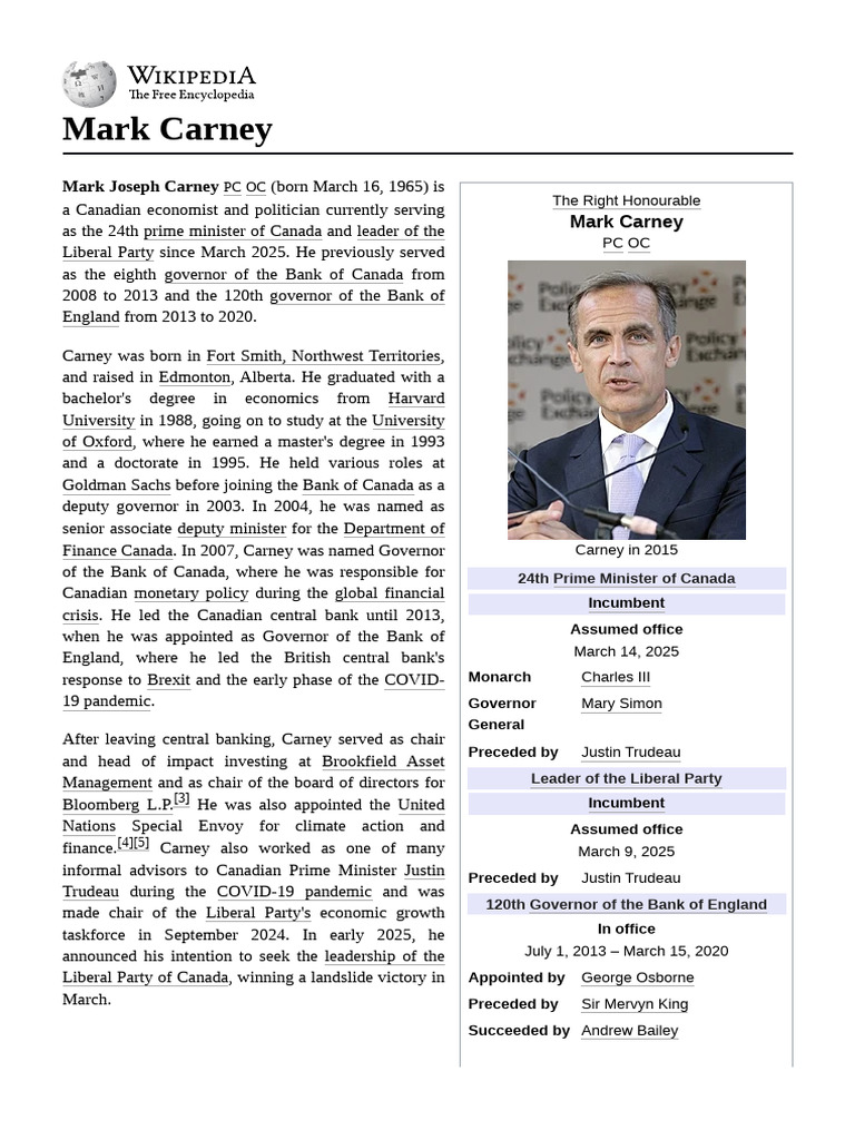 Mark_Carney | PDF | Brexit | Economies