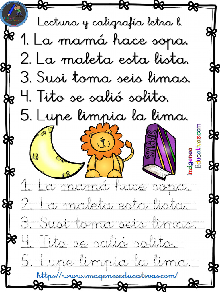 Lectura y Caligrafía Letra I Parte2 | PDF