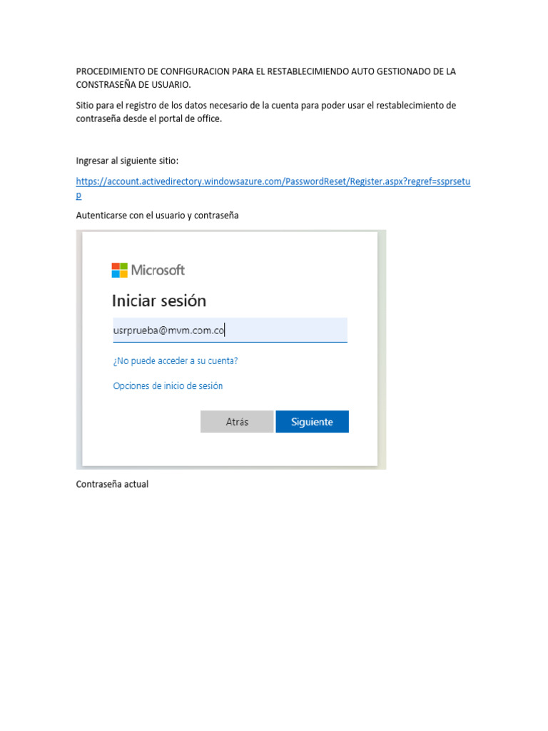 Cambio de Password Office | PDF