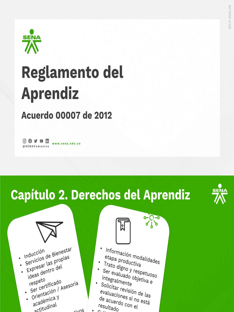 Reglamento Del Aprendiz SENA 2024 | PDF