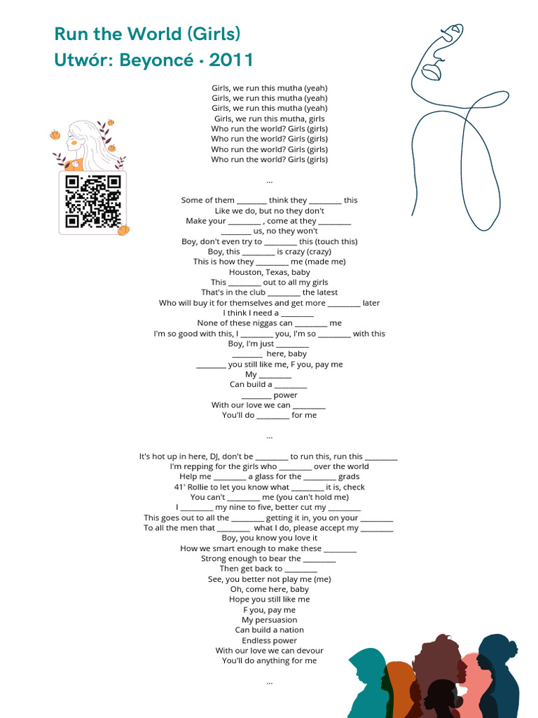WHO RUN THE WORLD by Beyonce | PDF | Songs Written | Song Recordings ...